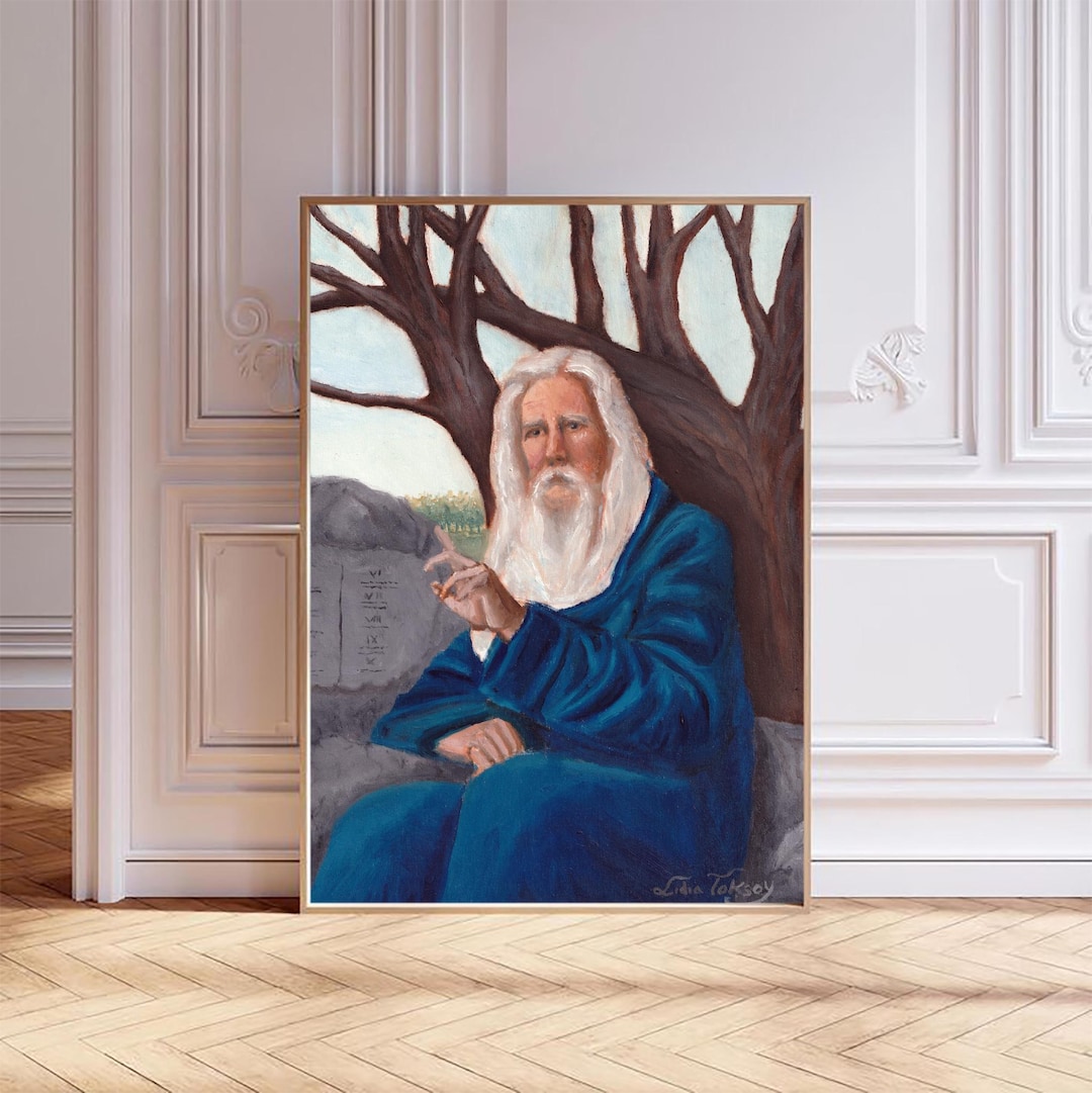 Moses and the Tablets of the Law • Biblical Art Printable • Ten ...