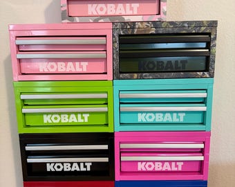 Miniature Tool Box With Simulated Drawers - Etsy