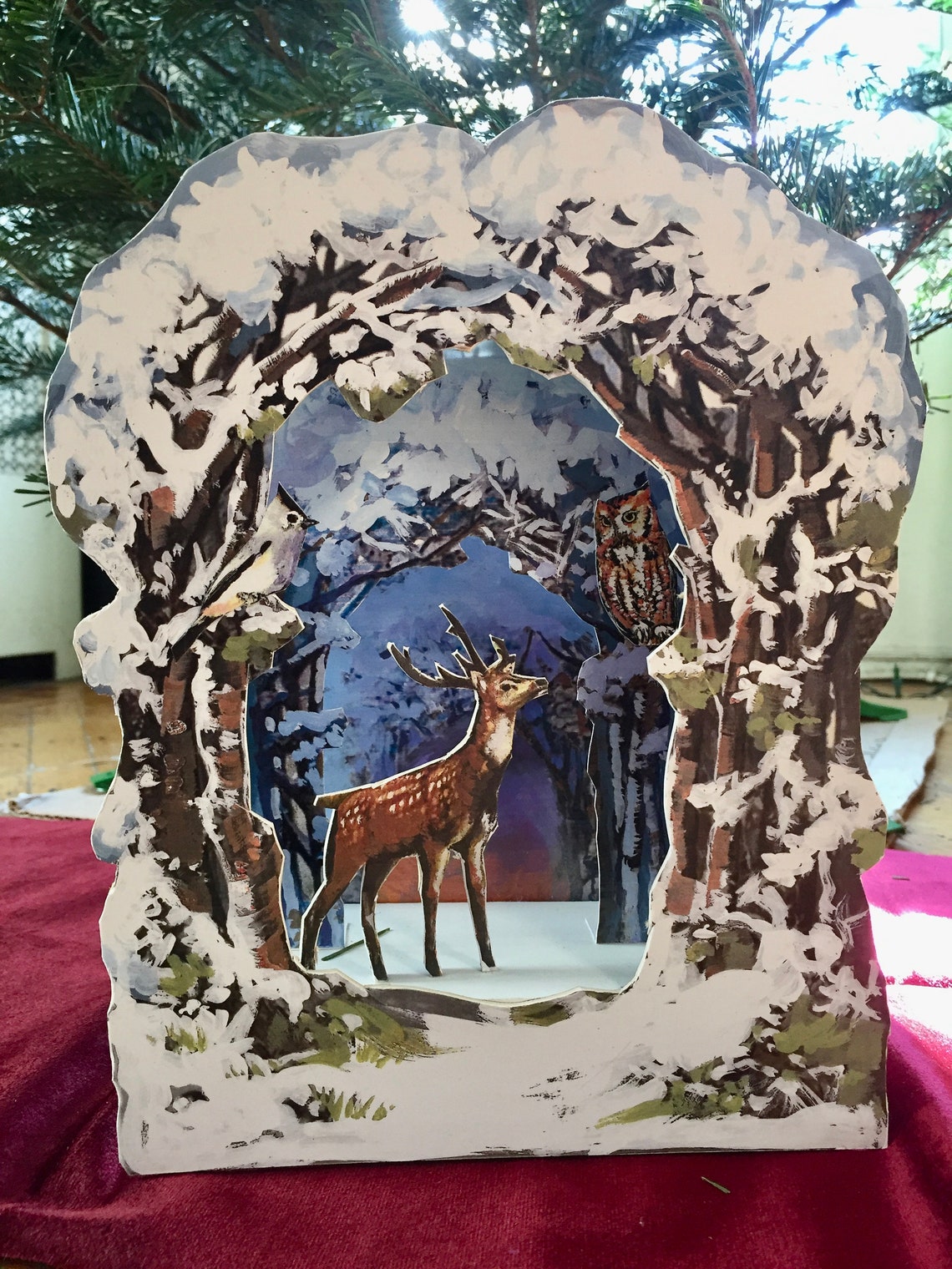 Digital Download Toy Theater Winter Solstice Box Paper DIY Printable ...