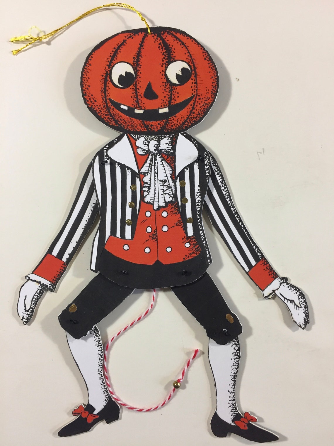 Retro Halloween Jumping Jack O Lantern Printable (digital Download) - Etsy
