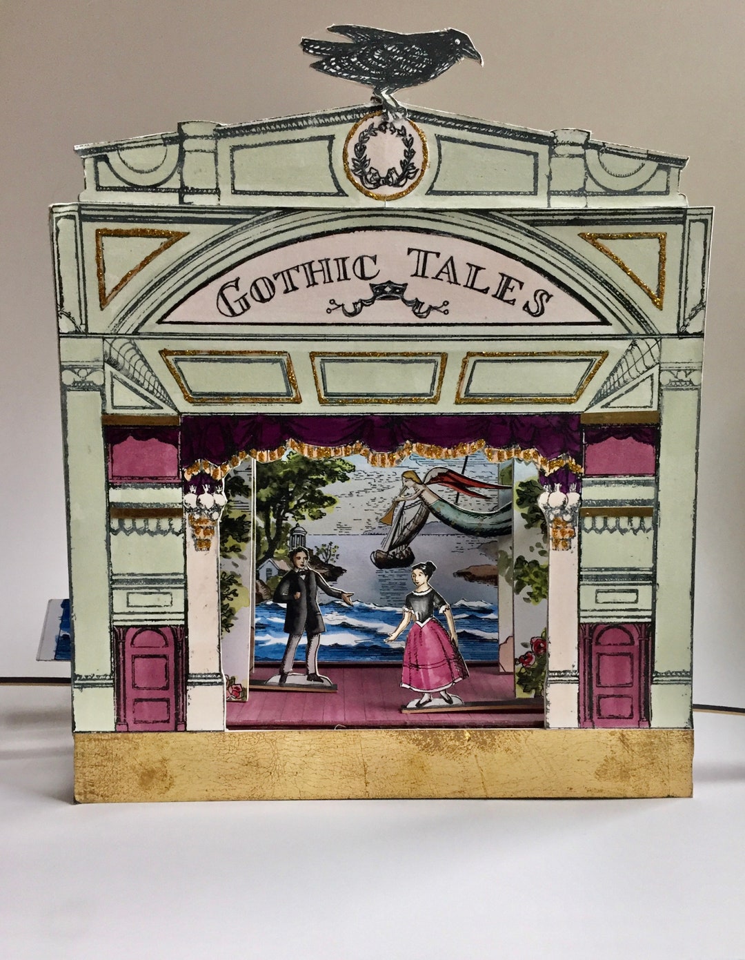 Edgar Allan Poe Toy Theater: Annabel Lee Gothic Shadow Box (digital ...