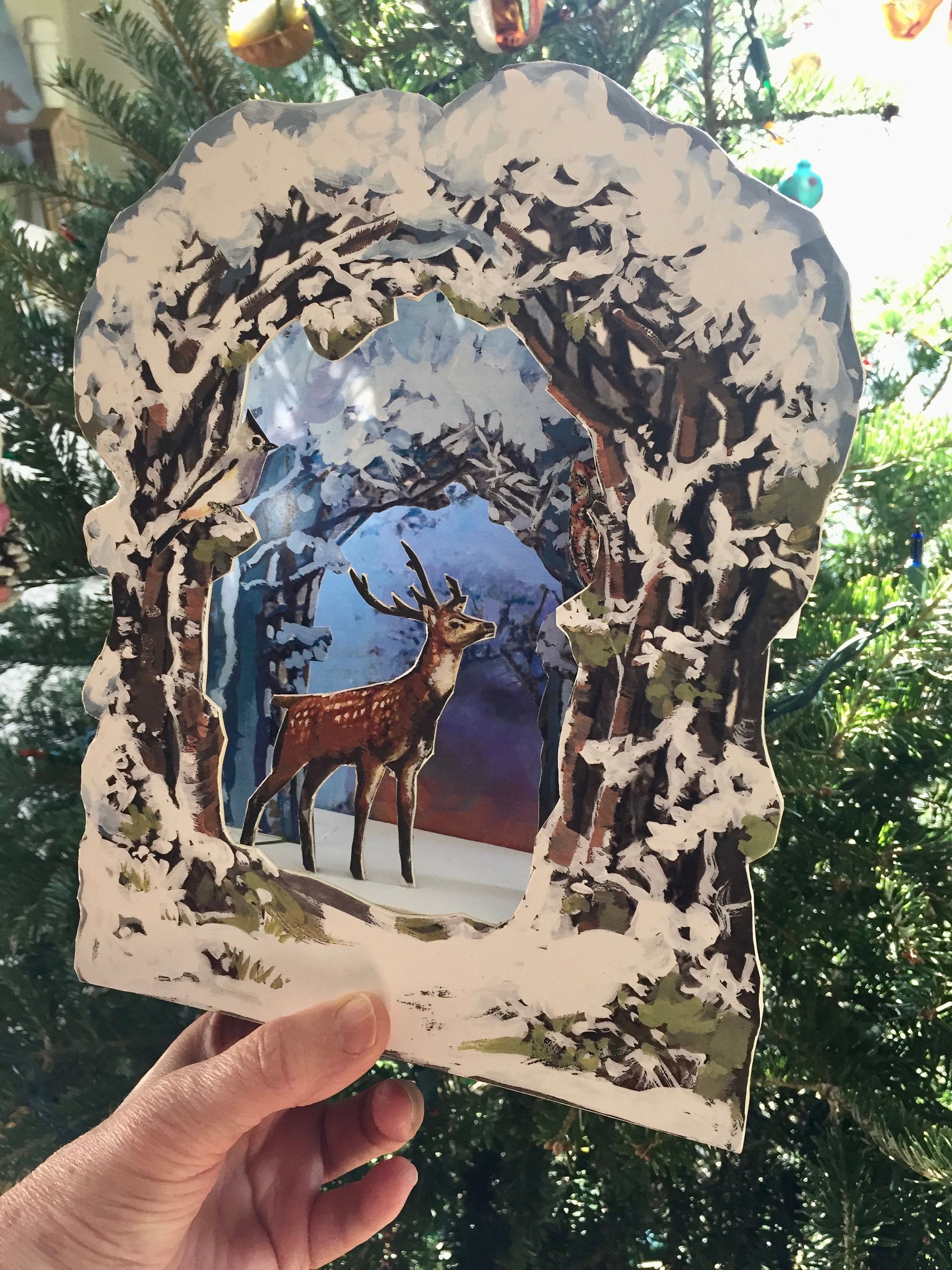 Digital Download Toy Theater Winter Solstice Box Paper DIY Printable ...