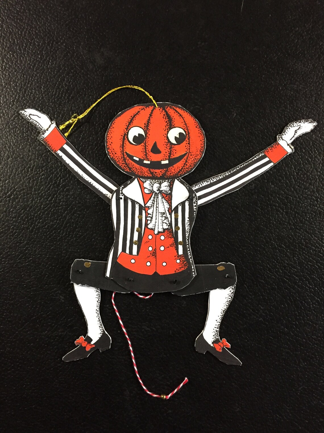 Retro Halloween Jumping Jack O Lantern Printable (digital Download) - Etsy