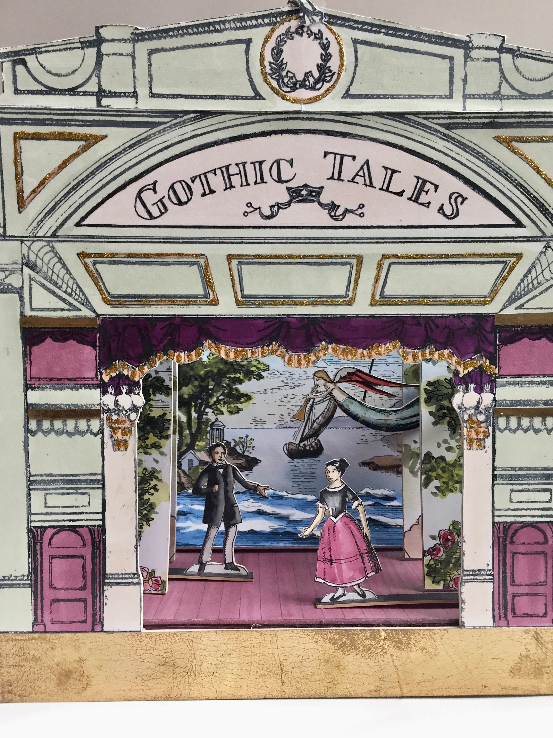 Edgar Allan Poe Toy Theater: Annabel Lee Gothic Shadow Box (digital ...