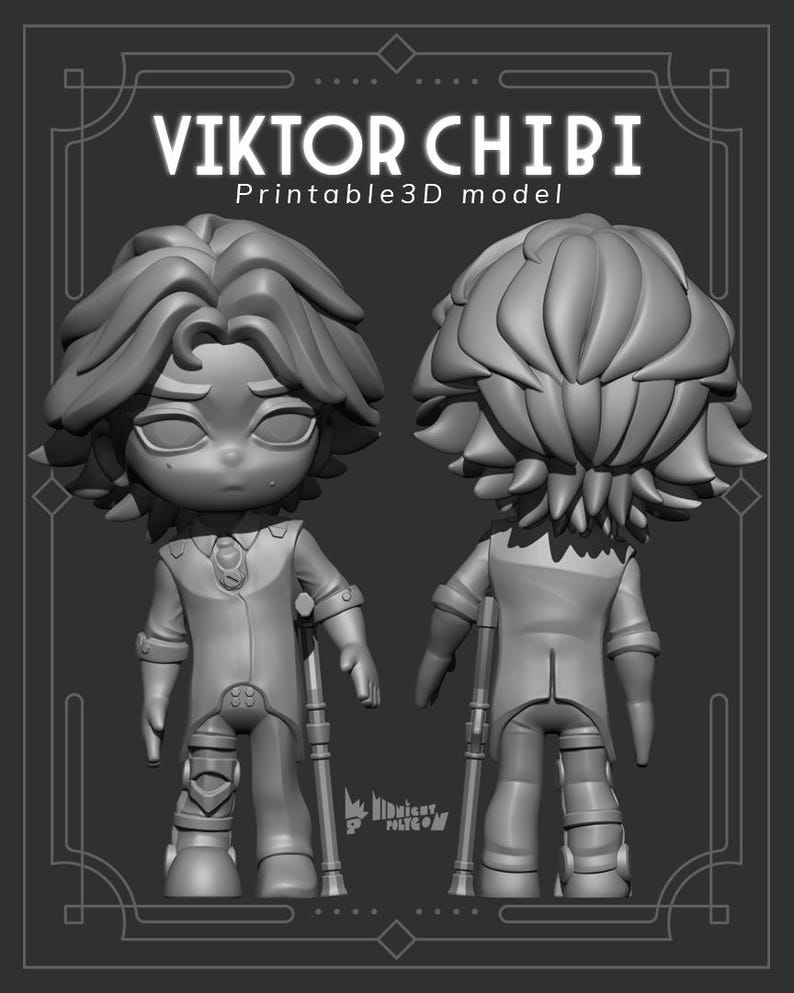 Chibi Viktor Model for 3D Printing Inspired by Arcane Season 1 - Etsy