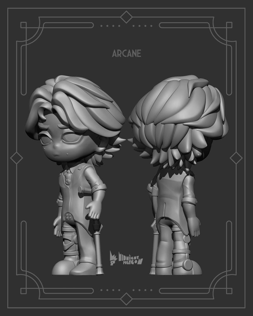Chibi Viktor Model for 3D Printing Inspired by Arcane Season 1 - Etsy