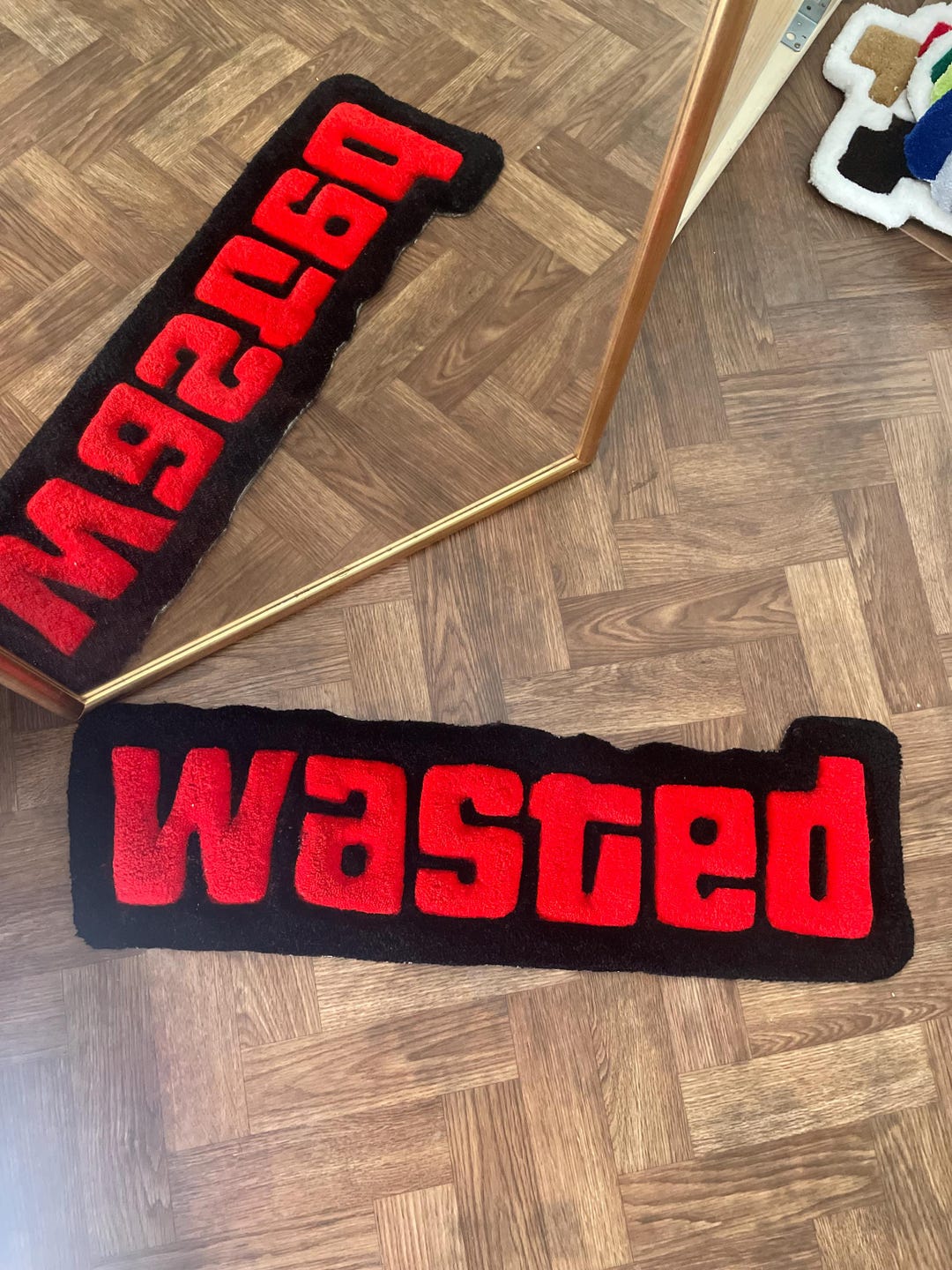 WASTED Tufted Rug – GTA Inspired Acrylic Yarn Rug - Etsy