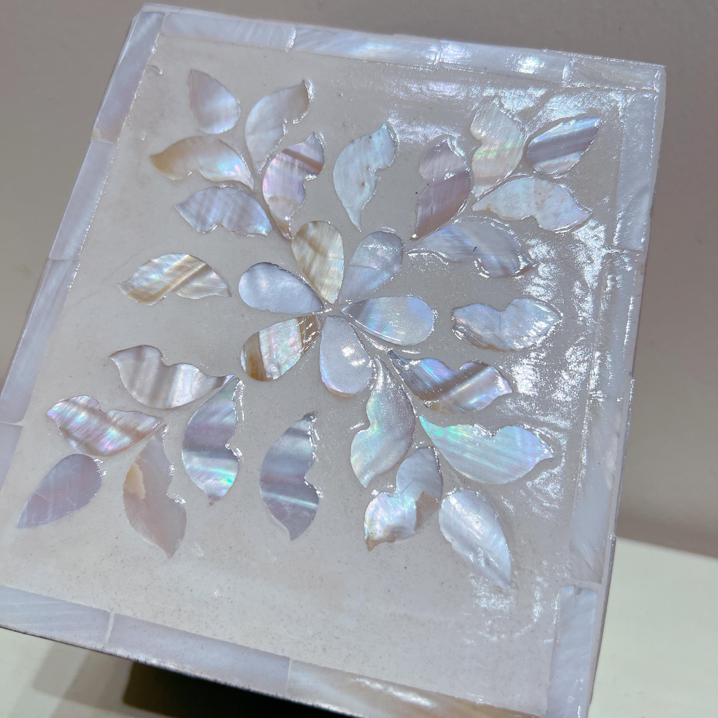 Handcrafted Mother of Pearl Tissue Box – Vietnamese Lacquer Art Home ...