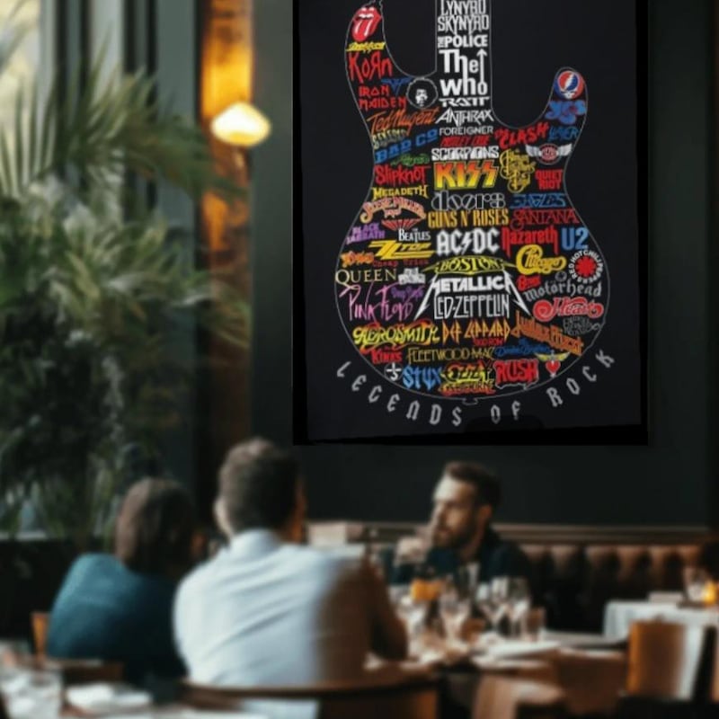 80s Rock Posters Collage - Etsy