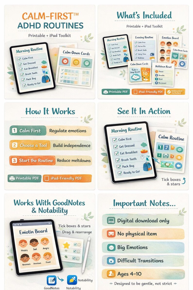 Calm-first ADHD Routines - Etsy
