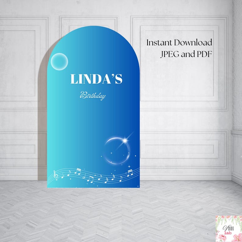 K-pop Demon Hunters Backdrop Digital – 4x7 Minimalist Party Decor ...