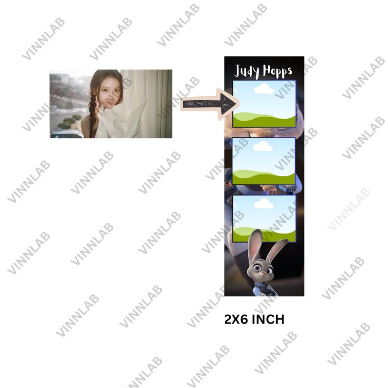 Zootopia Photo Booth Template | Editable Canva Party Decoration ...
