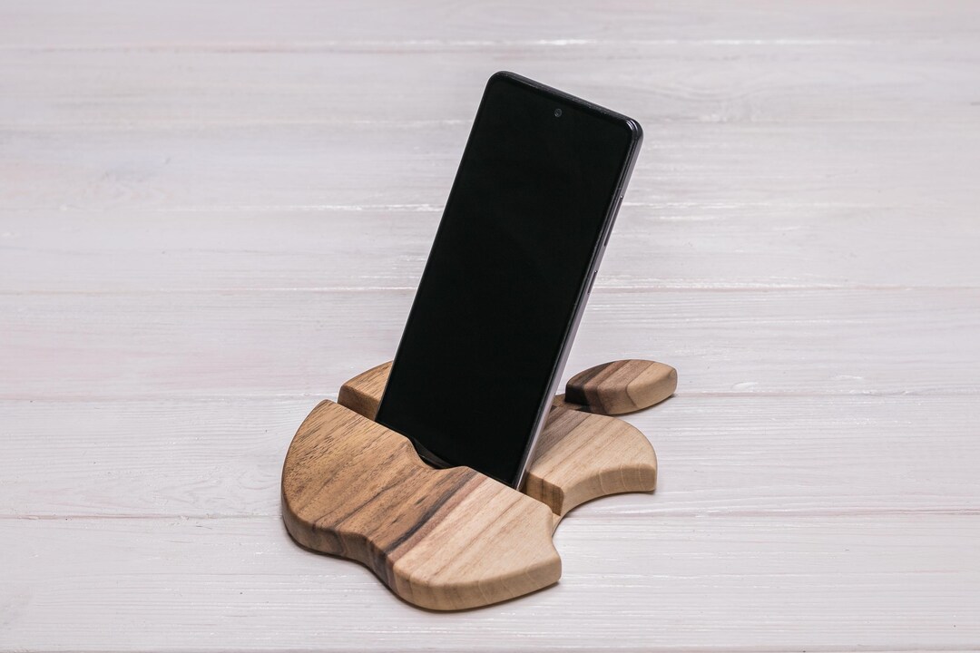 Custom Engraving iPhone & iPad Stand From Walnut, Personalized Premium ...