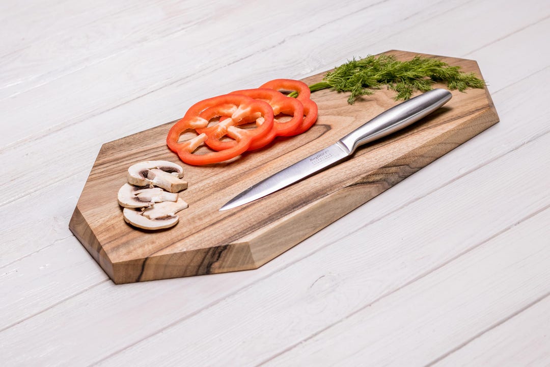 Custom Wood Cutting Board With Horns Hand Personalized Rustic Kitchen ...