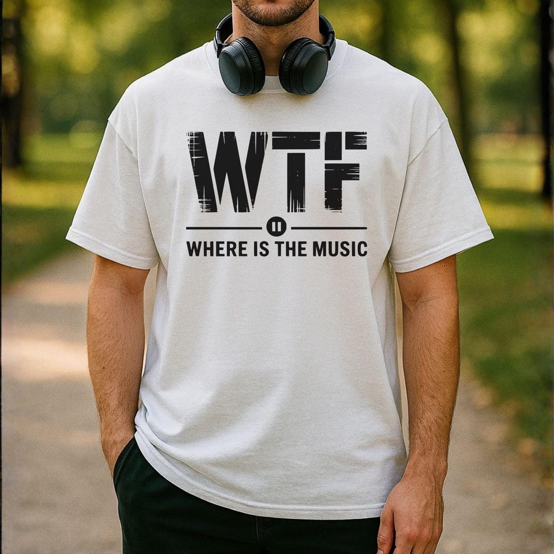 WTF Where is the Music Shirt, Funny Musician Humor Tee, Music Lover ...