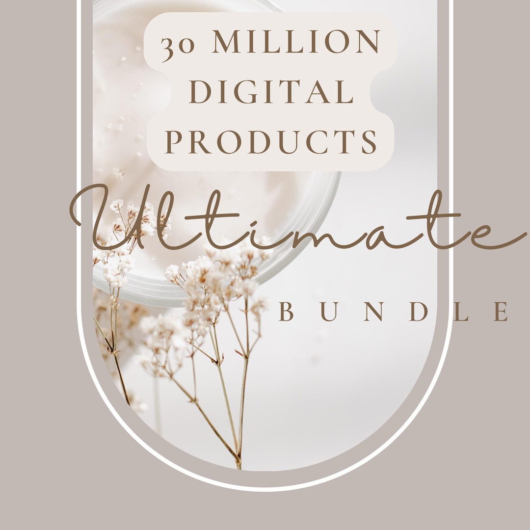 30+ Million Resell Digital Products Bundle: PLR MRR Passive Income - Etsy