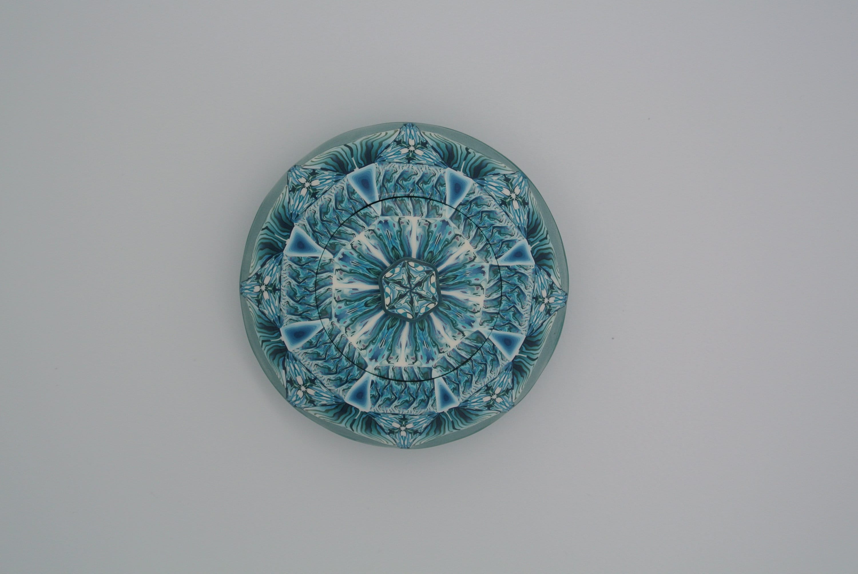 Blue & Transparent Polymer Clay Box - Etsy