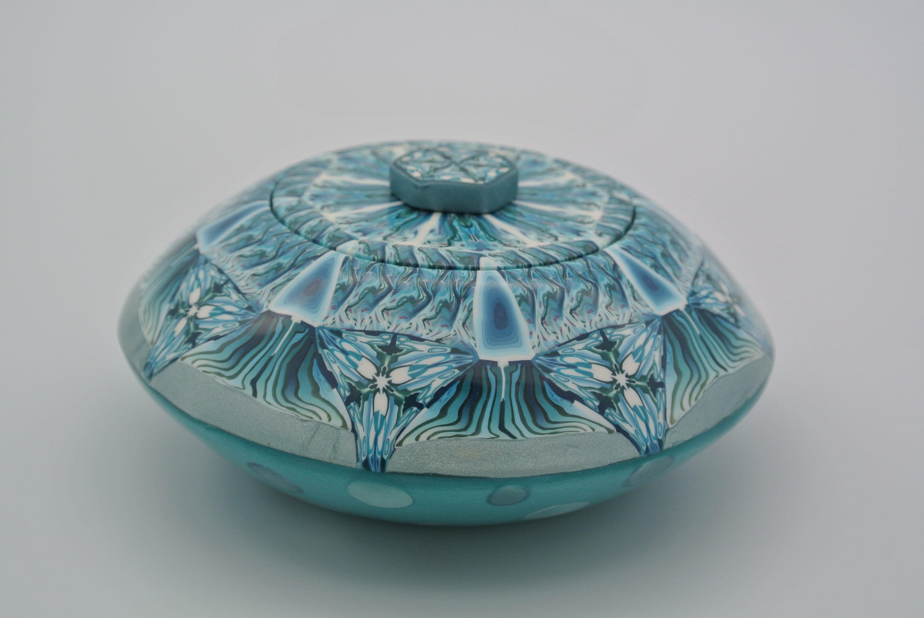 Blue & Transparent Polymer Clay Box - Etsy