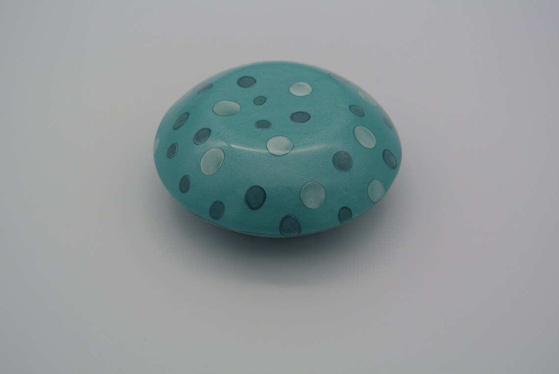Blue & Transparent Polymer Clay Box - Etsy