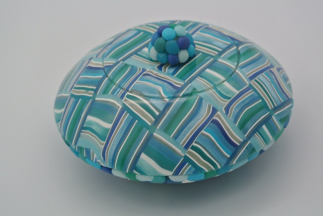 Transparent Blue Polymer Clay Box - Etsy