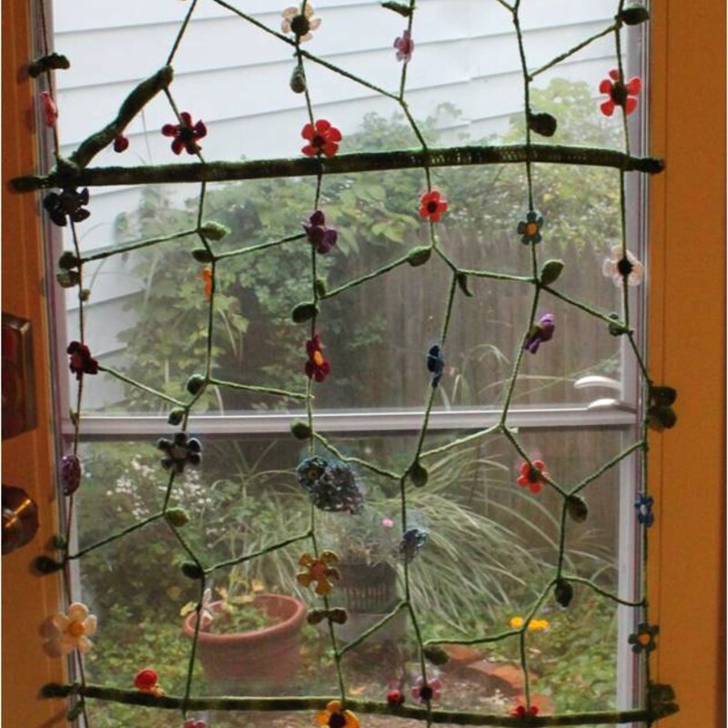 Crochet Door Curtain - Etsy