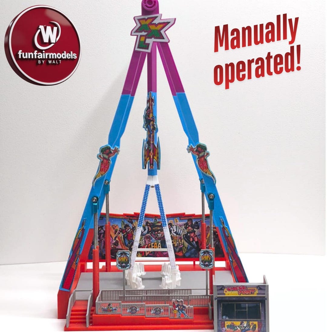 Miniature XL Giant Swing Funfair Ride 1:87 H0 – Carnival Scale Model ...