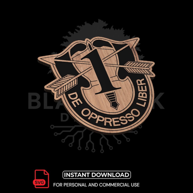 1st Special Forces Group Airborne SVG | Military Crest CNC Laser ...