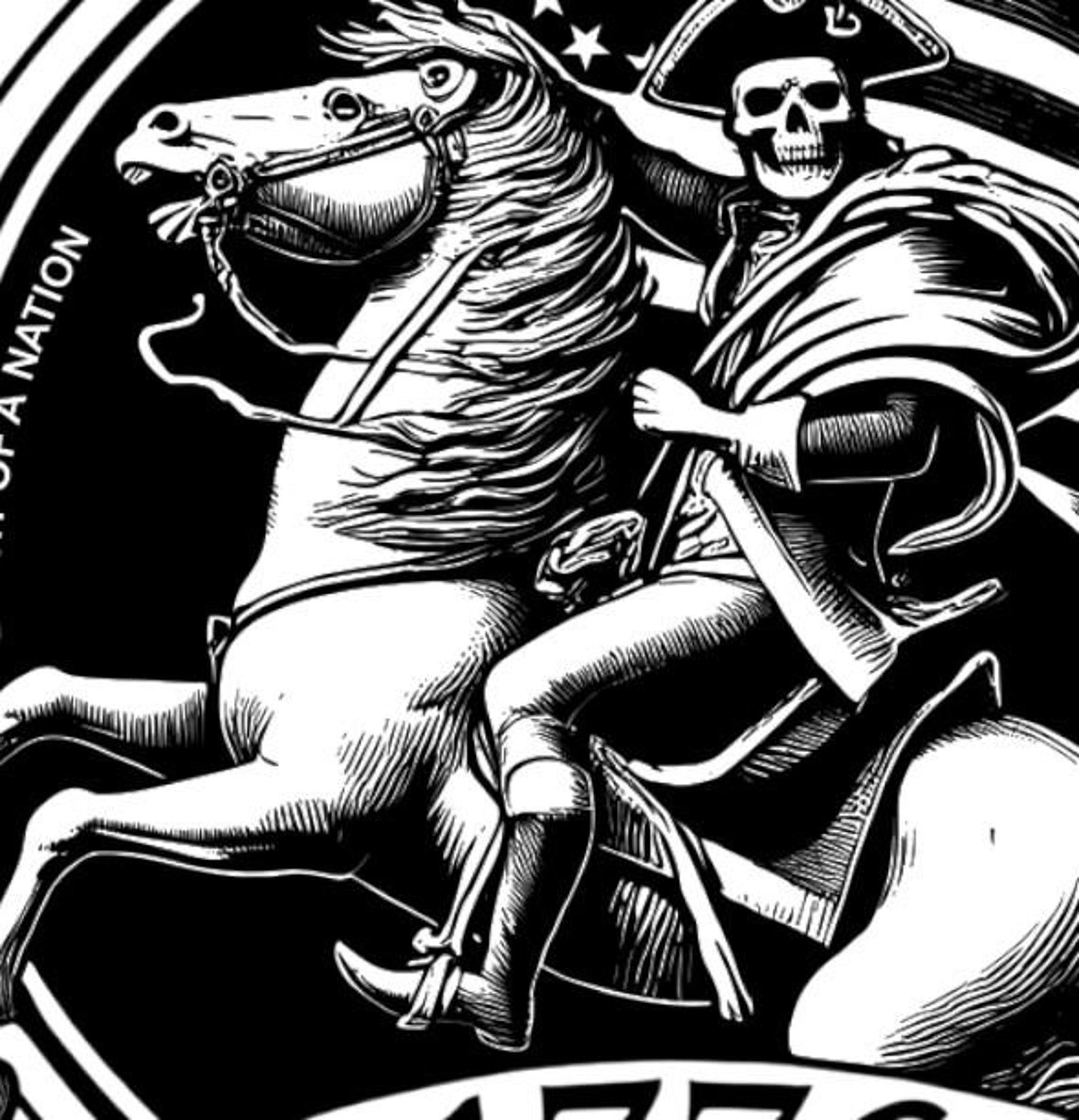 1776 Patriot Design SVG File: CNC Laser Cut American Revolution Art ...