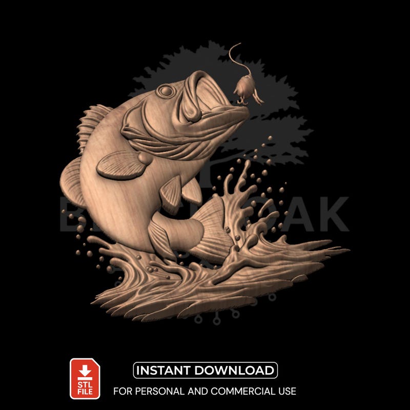 3d Print Files Bass - Etsy