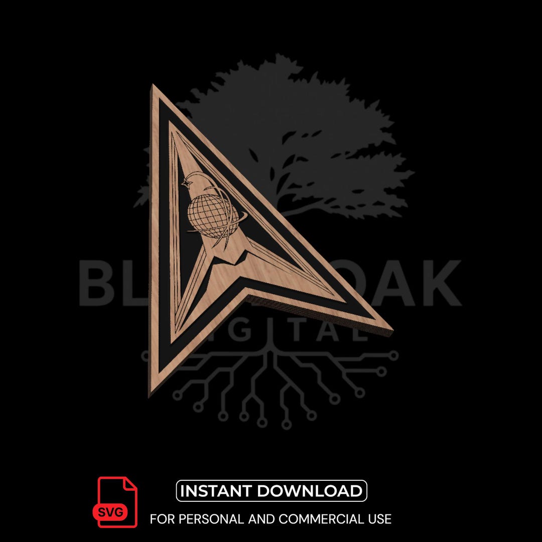 Space Force Delta Command SVG File: Military Logo for CNC, Laser ...