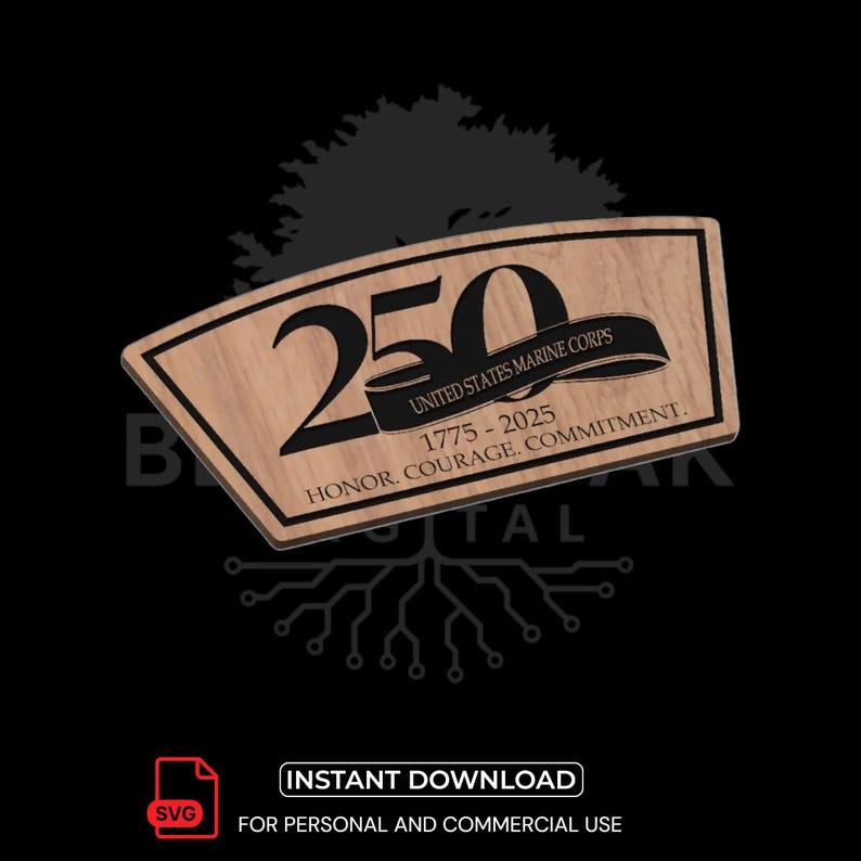 USMC 250th Anniversary SVG Laser Cut Files Digital Download Marine ...