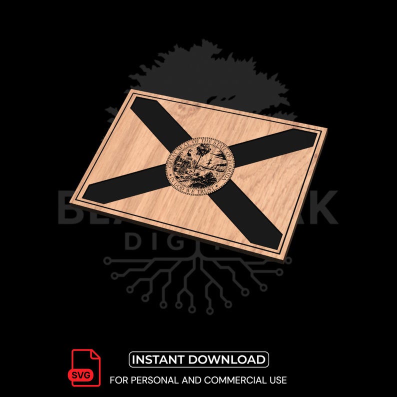 Florida State Flag SVG | CNC Laser Engraving Woodworking Design File ...