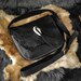 Black Leather Crossbody Bag/purse With Antler - Etsy