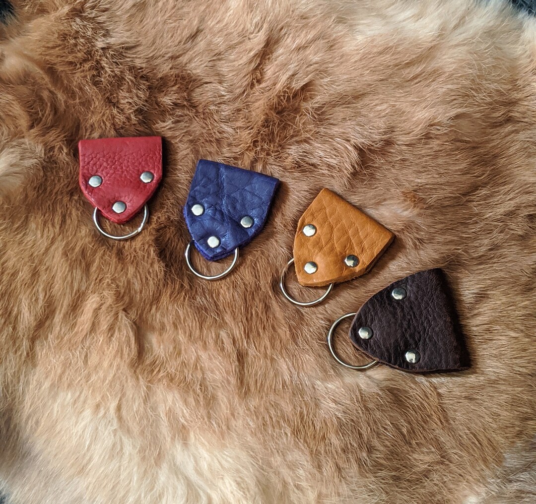 Leather Sheild Keychain - Etsy