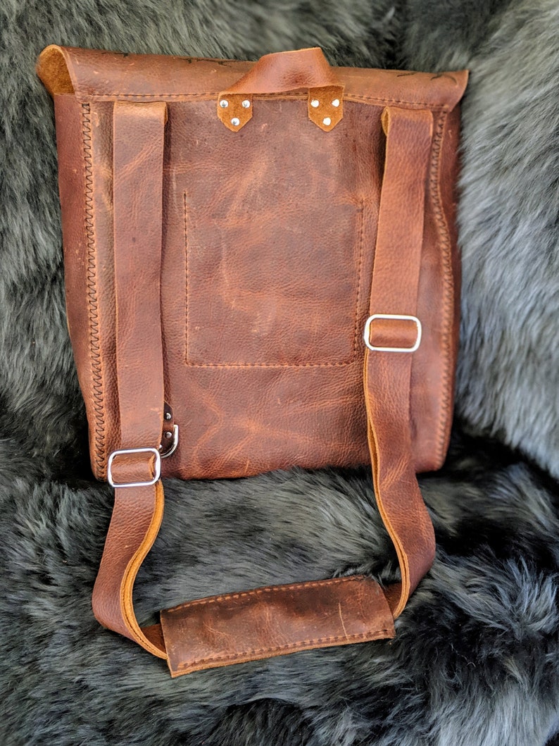 Twisted Tree Leather Backpack / Purse / Convertible Bag | Etsy