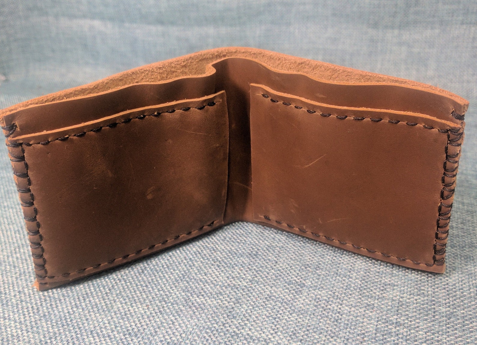 Compass Rose Traveler Leather Bifold Wallet | Etsy