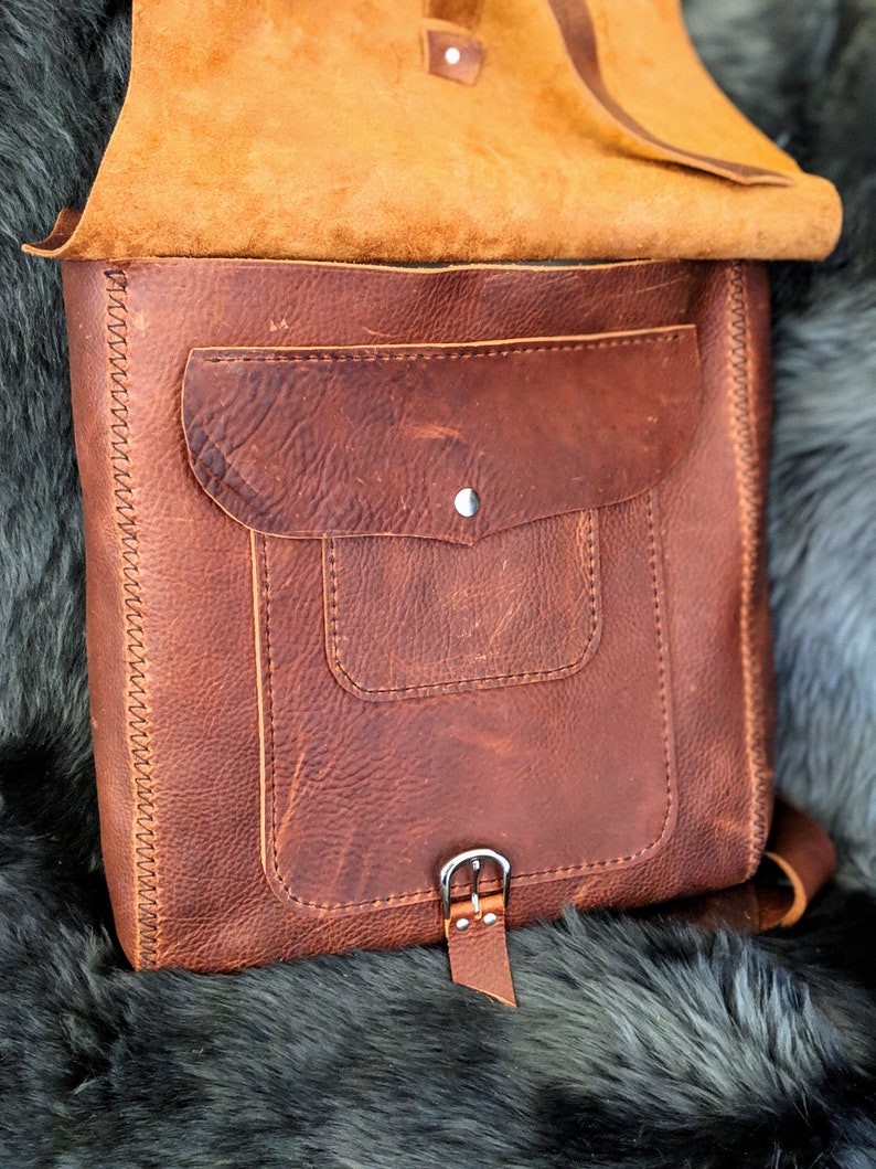 Twisted Tree Leather Backpack / Purse / Convertible Bag | Etsy