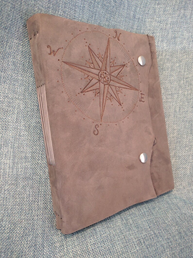 Compass Rose Nautical Journal Sketchbook Diary Log Book | Etsy