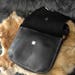Black Leather Crossbody Bag/purse With Antler - Etsy