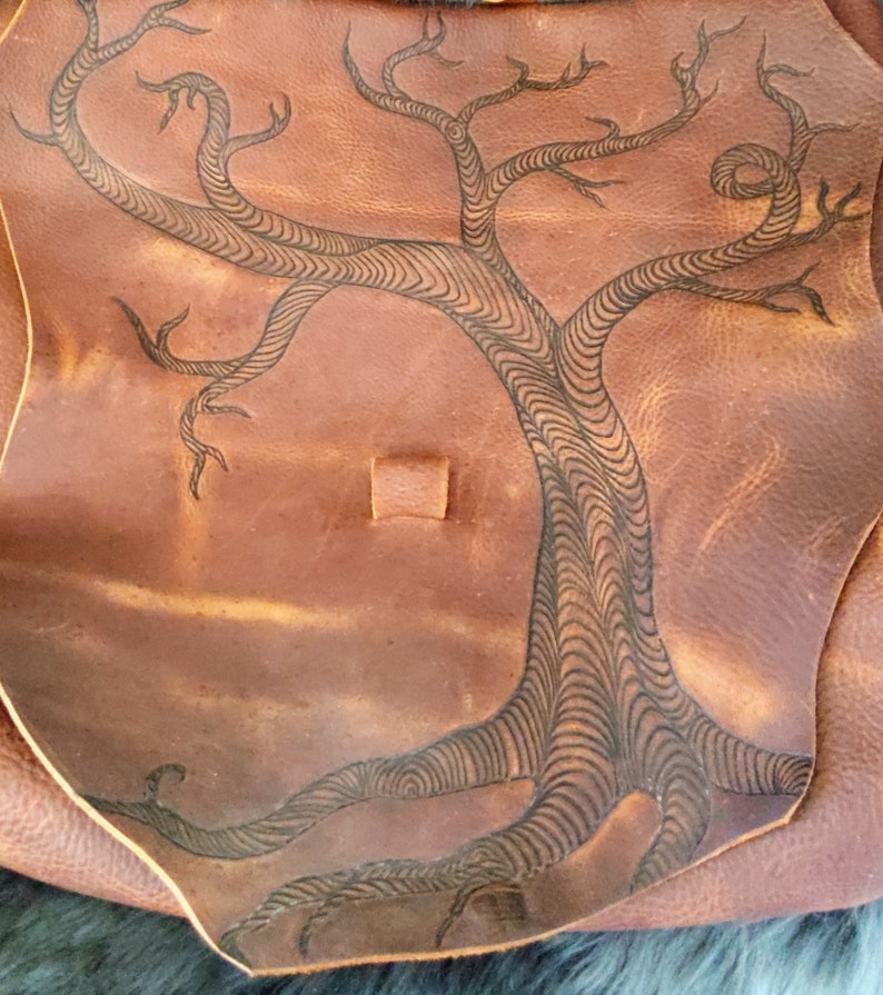 Twisted Tree Leather Backpack / Purse / Convertible Bag | Etsy