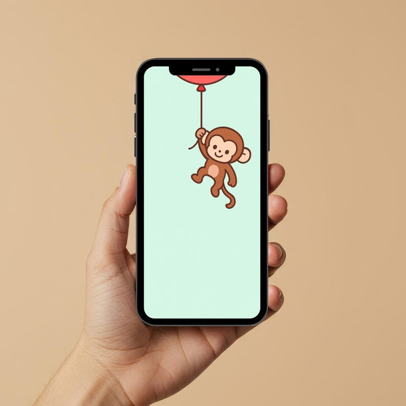 Phone Wallpaper Set – Kawaii Cartoon Lock Screen, Funny & Seasonal ...