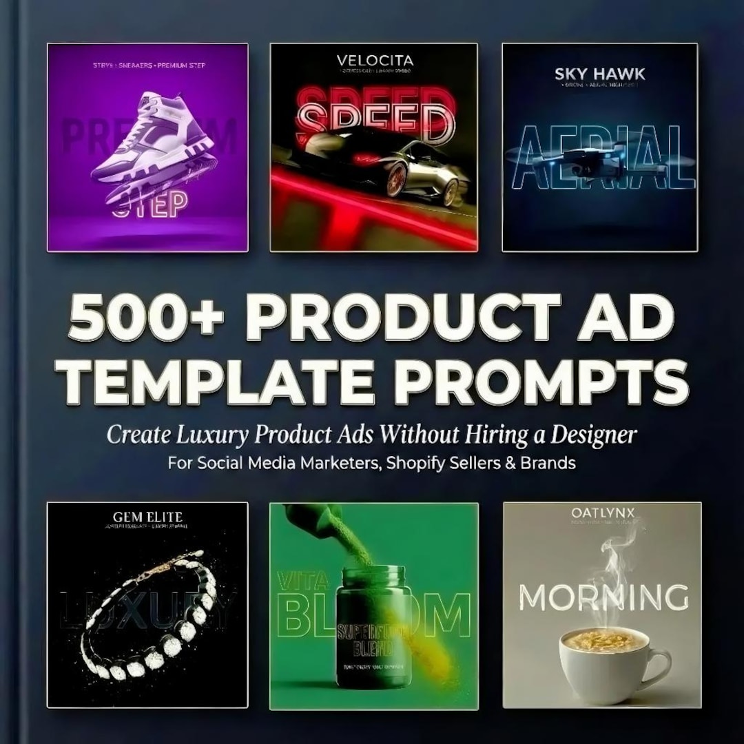 500+ Luxury Product Ad Prompts | AI Templates for Shopify & Social ...