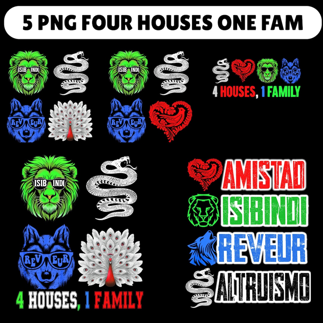 5 Png Amistad Isibindi Altruismo Reveur PNG – 4 Houses 1 Family Digital ...