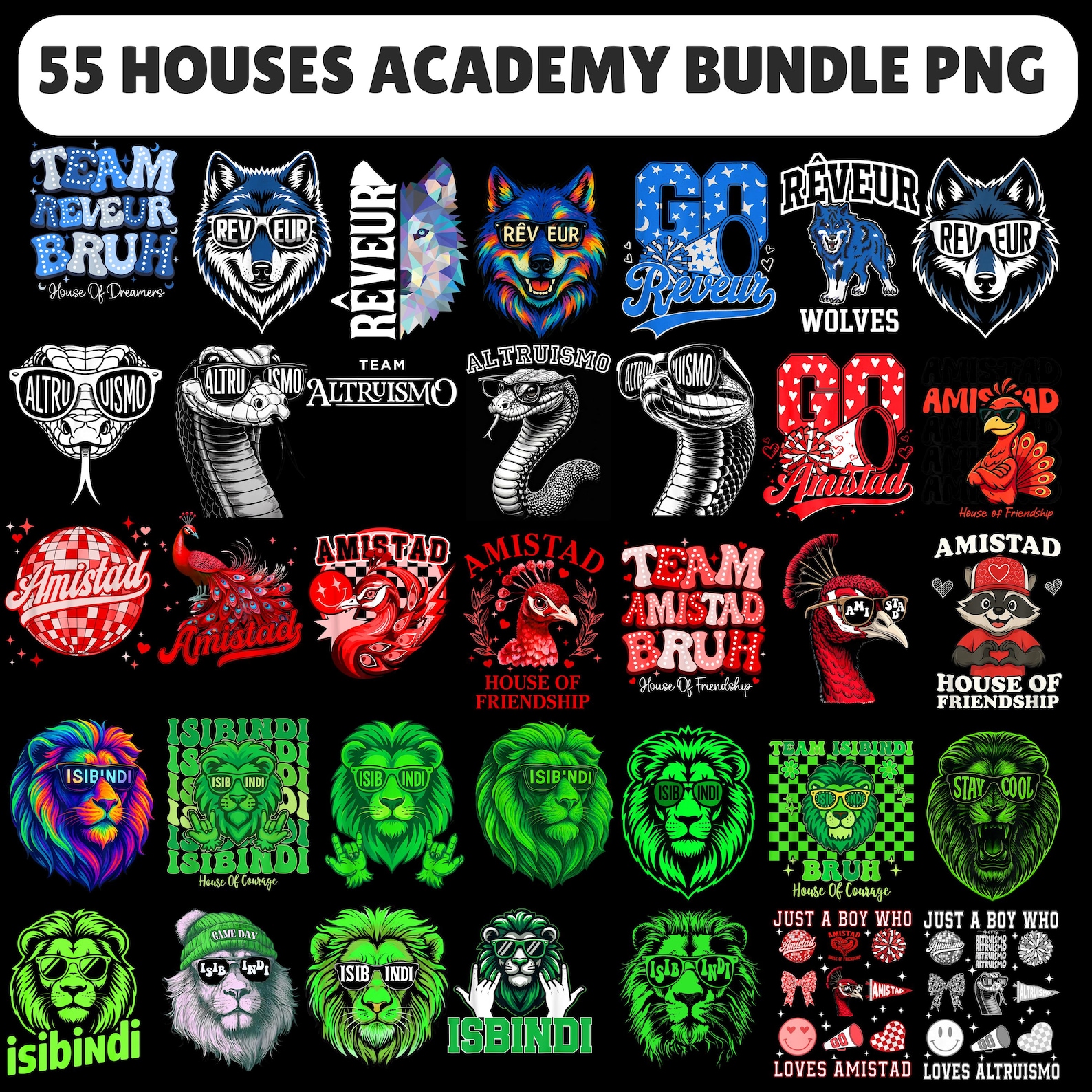 Amistad House, Isibindi House, Reveur House,altruismo House, 4 Houses 1 ...