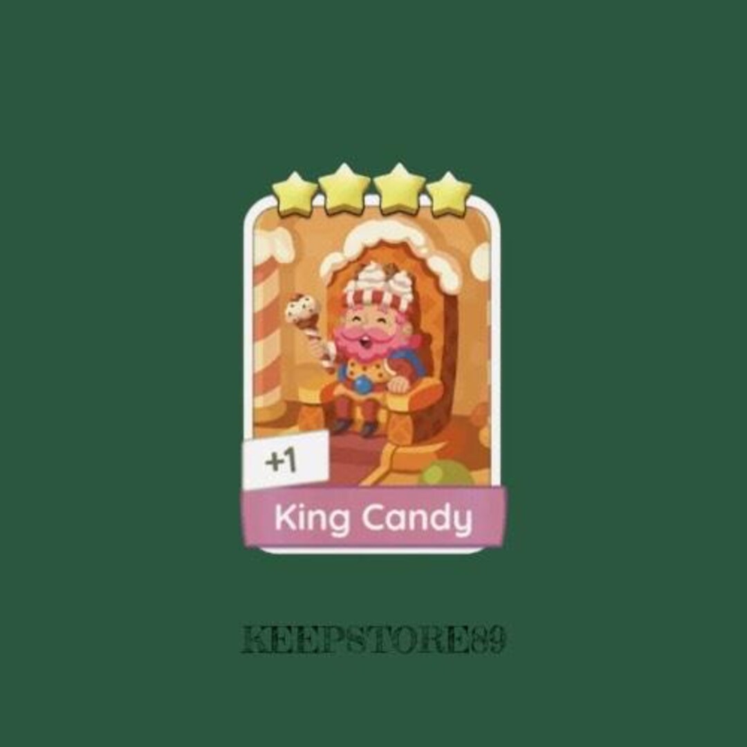 King Candy - Monopoly Go Sticker 4 Star - Set 18 (fast Delivery) - Etsy