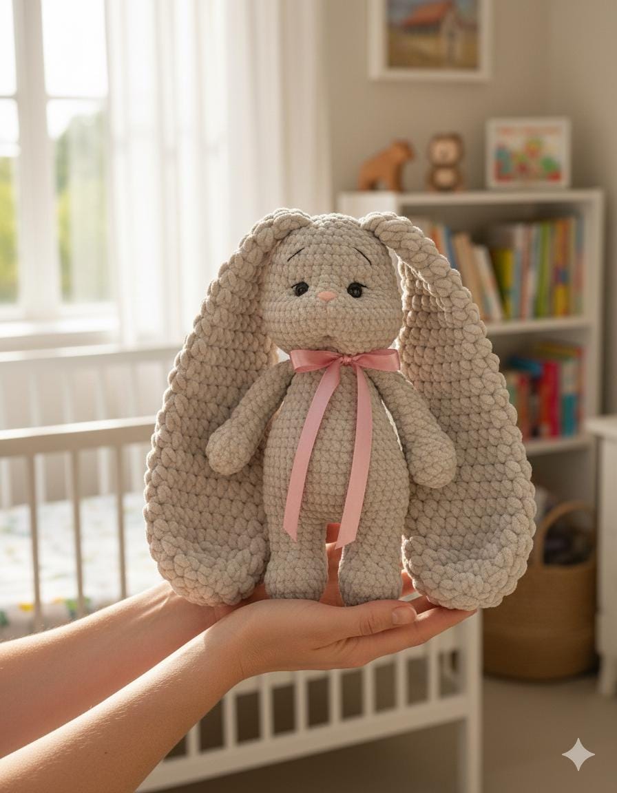 Crochet PATTERN: Alice the Flemish Giant Rabbit - Amigurumi Tutorial - Etsy
