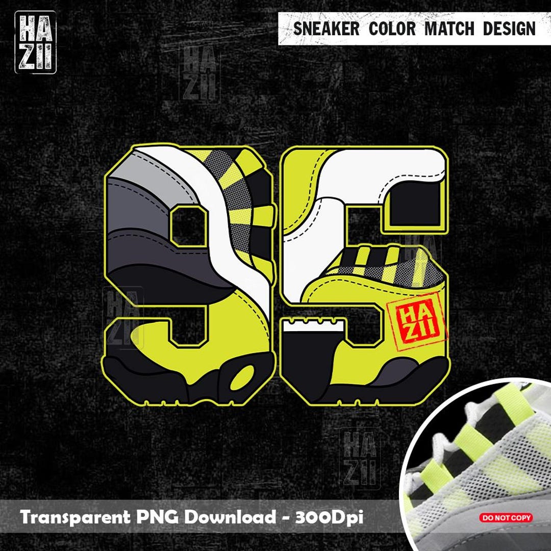 Basketball Sneaker Number 95s Png, Air Max 95 Neon, Shirt to Match Max ...