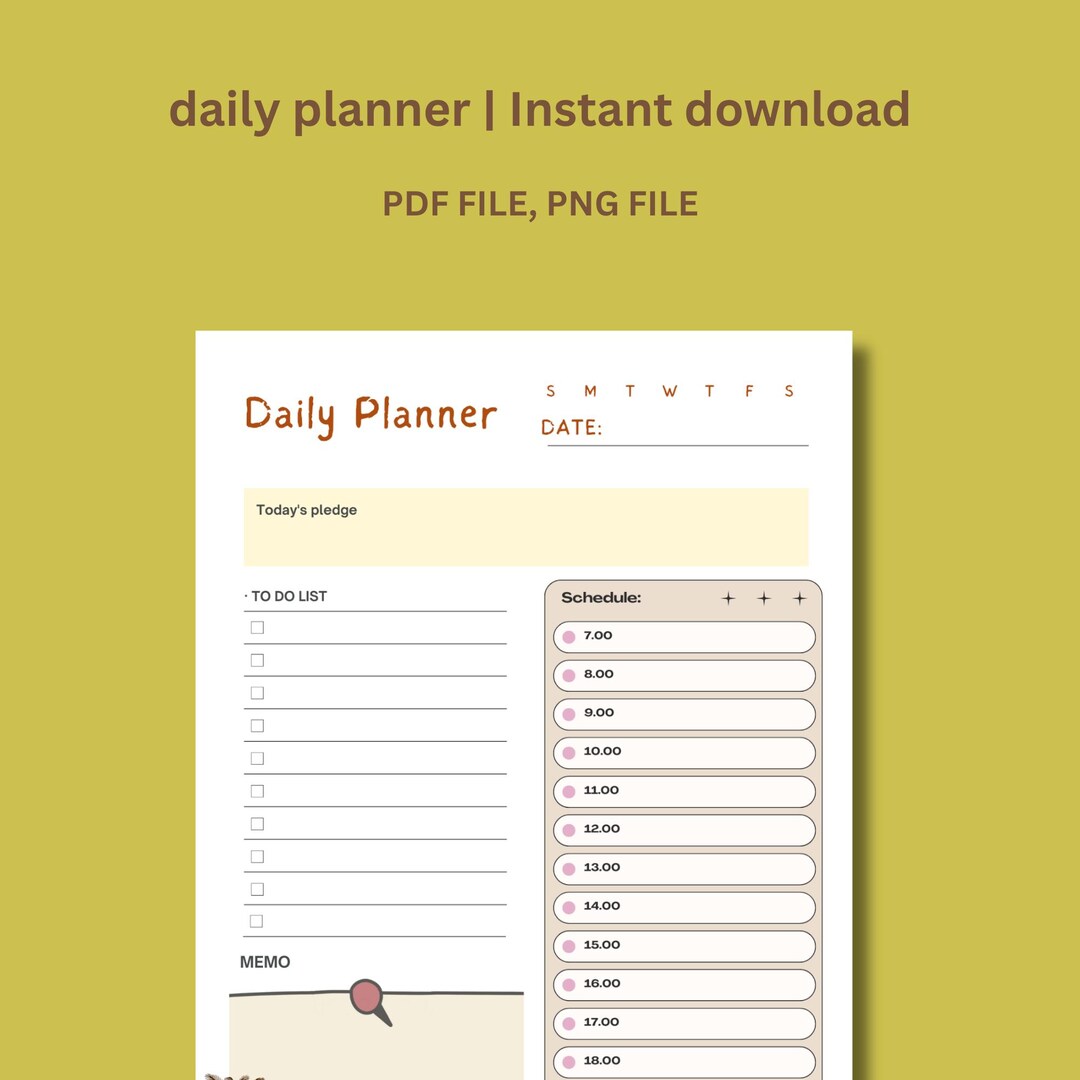 Minimalist to Do List | Printable Daily Planner | Weekly Task Organizer ...