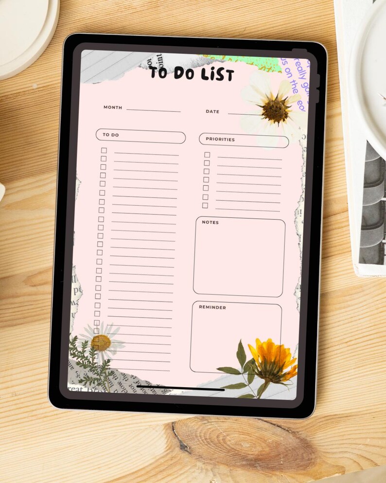 Minimalist Daily Planner Printable: To-do List, Productivity Template ...
