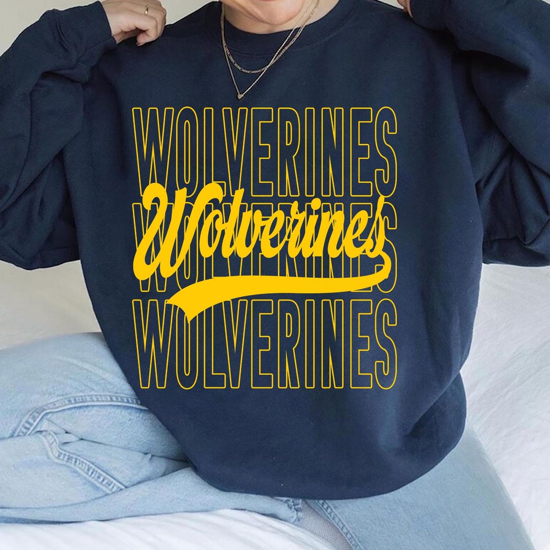 Wolverines PNG, Wolverines Mascot Script PNG, School Spirit Wolverines ...